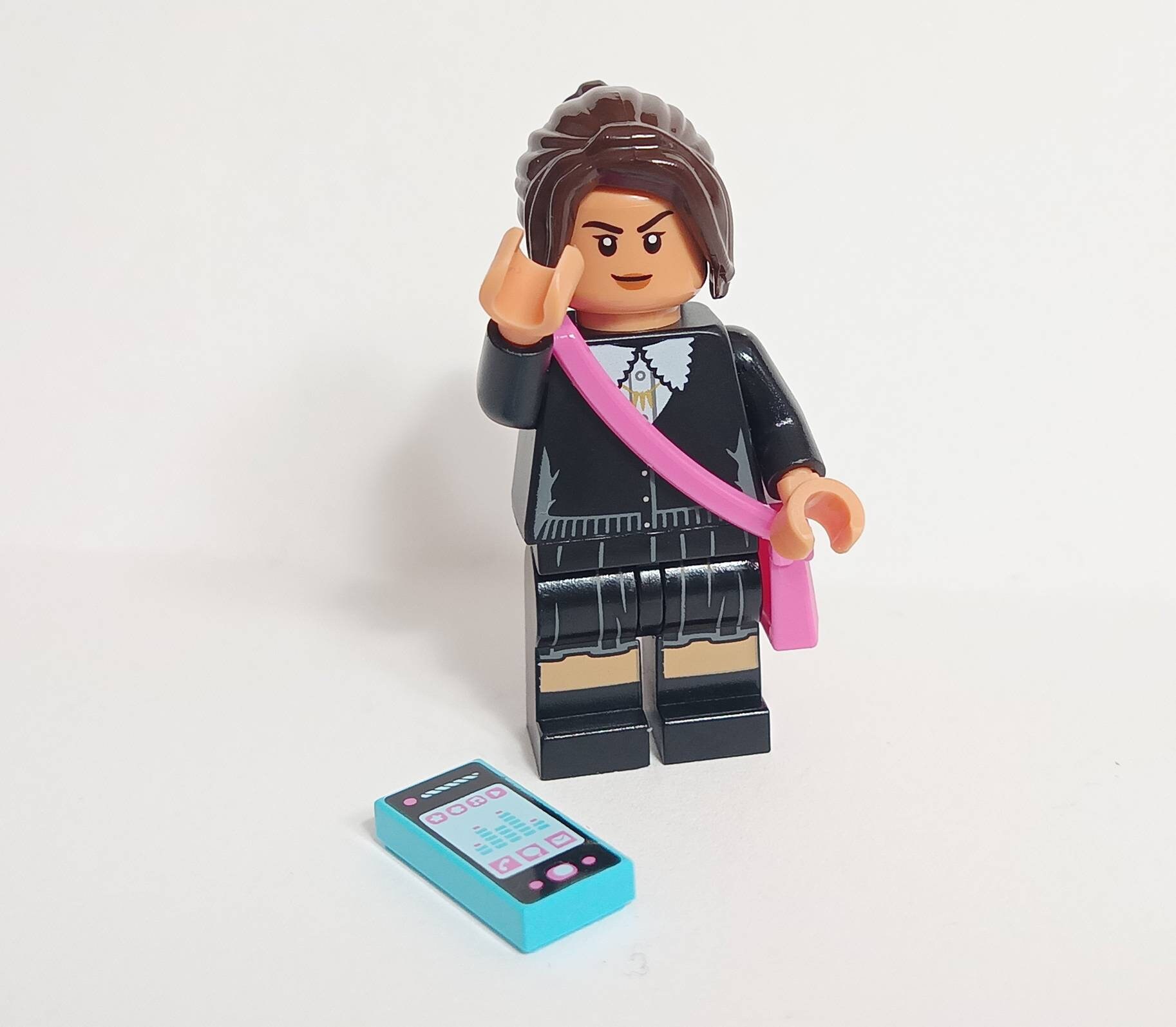 Schoolgirl Minifigure Student Minifig With Crossbody Bag & - Etsy