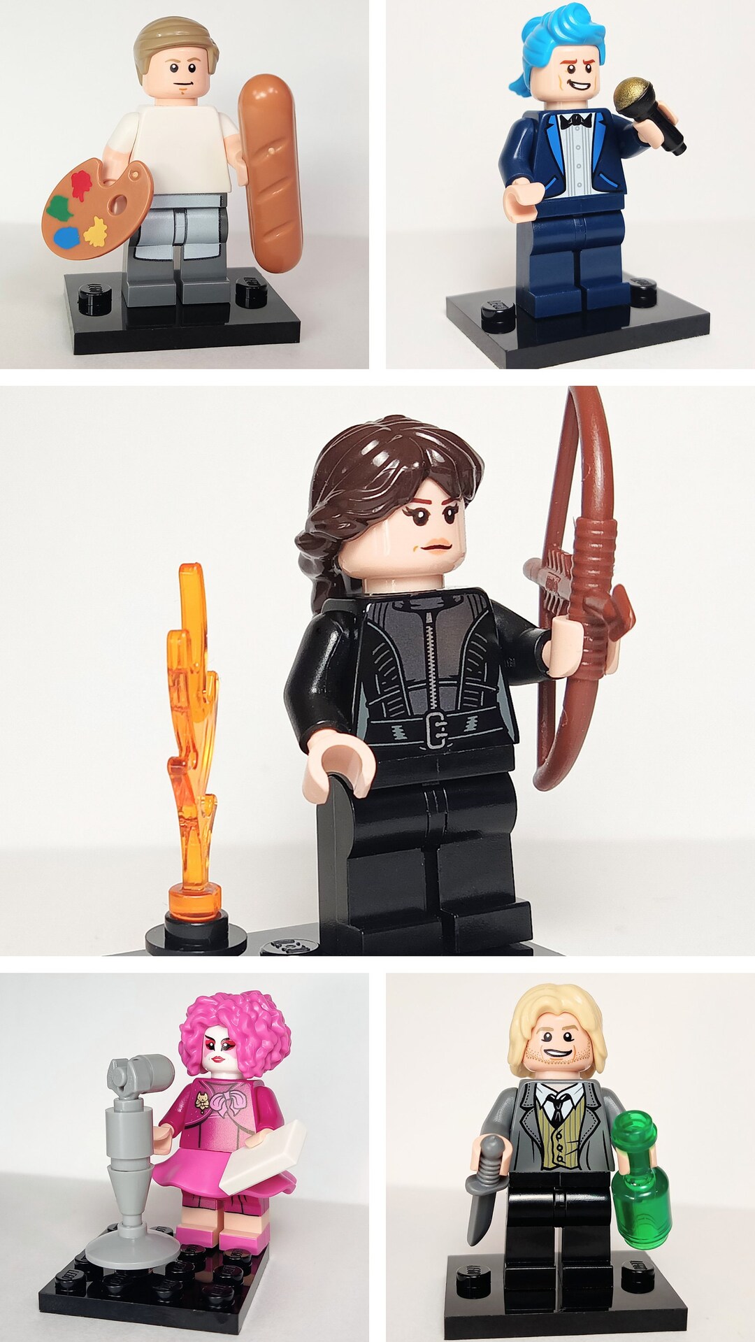 Hunger Games Minifigure Choice of Katniss Effie Peeta Haymitch Caesar ...