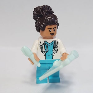 Medical Professional Minifigure Nurse Doctor Minifig With Chart & Pen ...