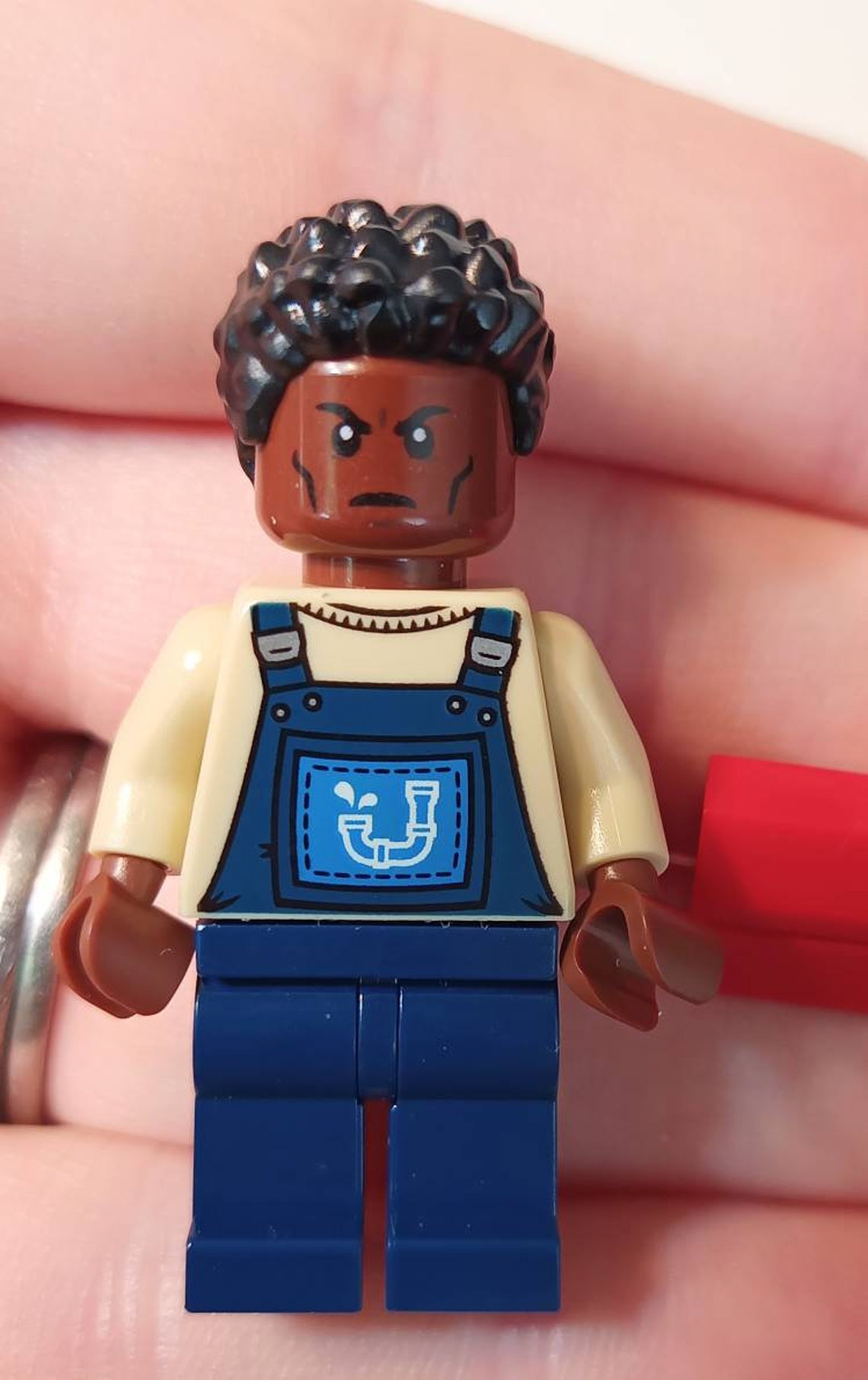 Plumber Lego Black Minifigure Custom New African American | Etsy