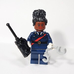 Security Guard Minifigure Officer Minifig With Handcuffs & Radio - Etsy