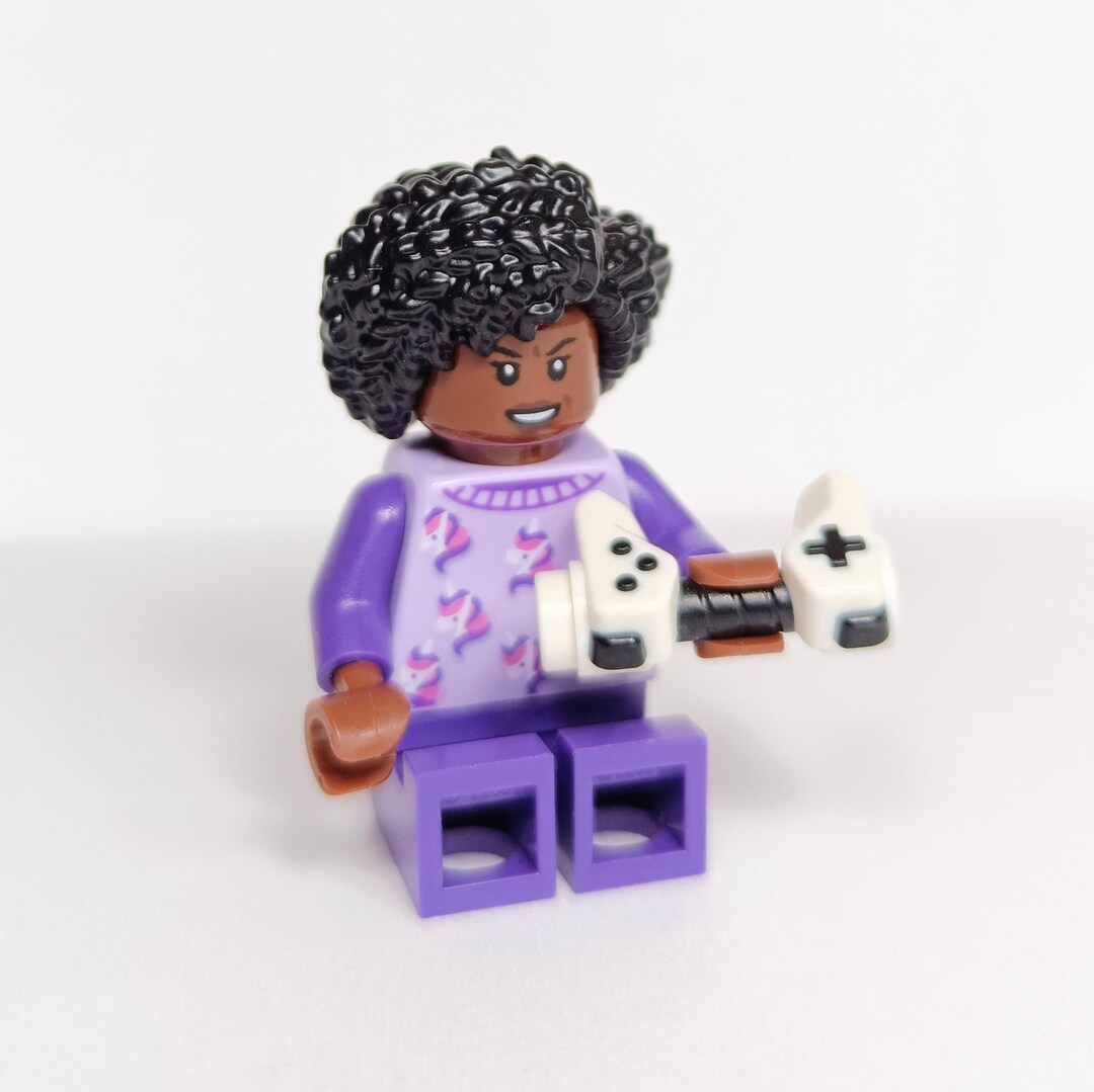 PJ Gamer Girl Minifigure Pajama Minifig With Gaming Control - Etsy