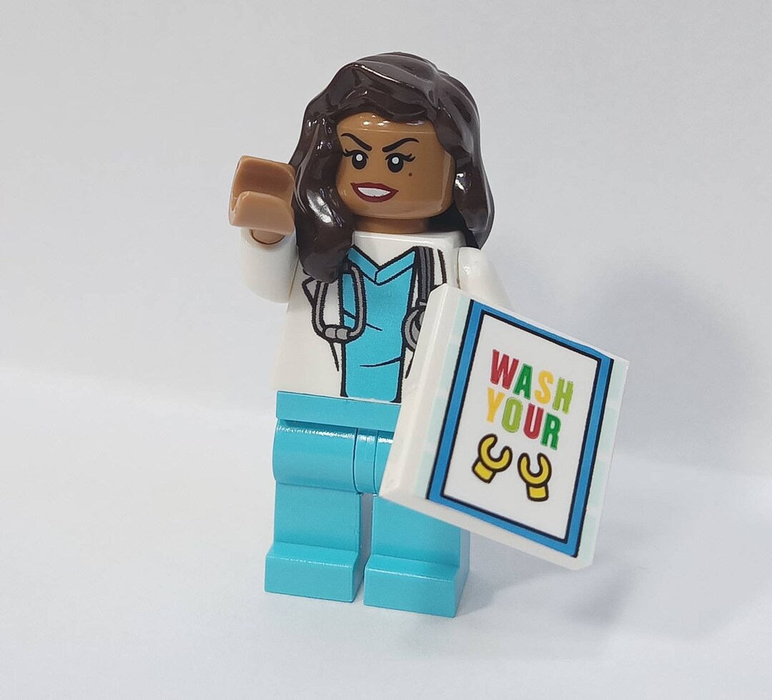 RN Medical Minifigure Nurse Minifig With Wash Your Hands - Etsy