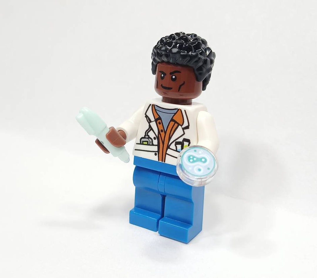 Microbiologist Minifigure Lab Scientist Minifig With Petri Dish & Pen ...