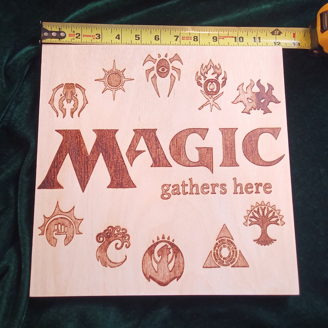 Ravnica Guilds Sign Magic the Gathering Decor MTG Wood Burning Canvas ...