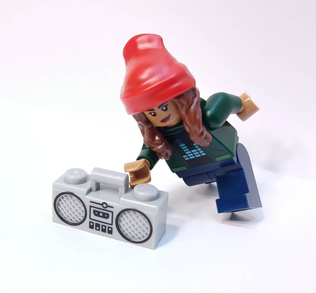 Hip Hop Girl Minifigure Break Dancing Minifig With Boombox - Etsy