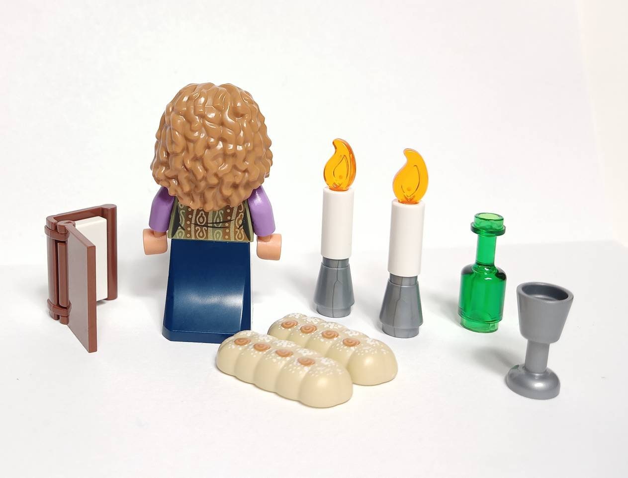 Shabbat Jewish Minifigure Set With Challah & Accessories - Etsy
