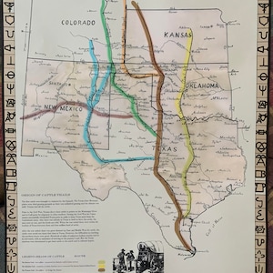 Cattle Trails of the Old West - Lonesome Dove - Cattle Drive - Chuck ...