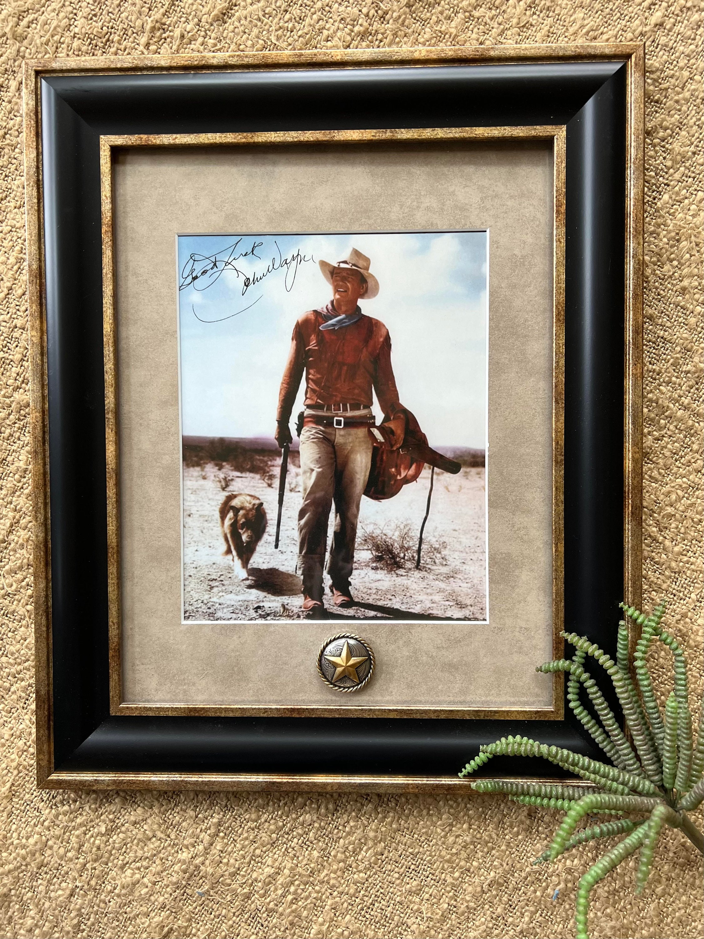 Signed John Wayne Hondo 11"x14" Western Movie Picture Reprint on Foam ...