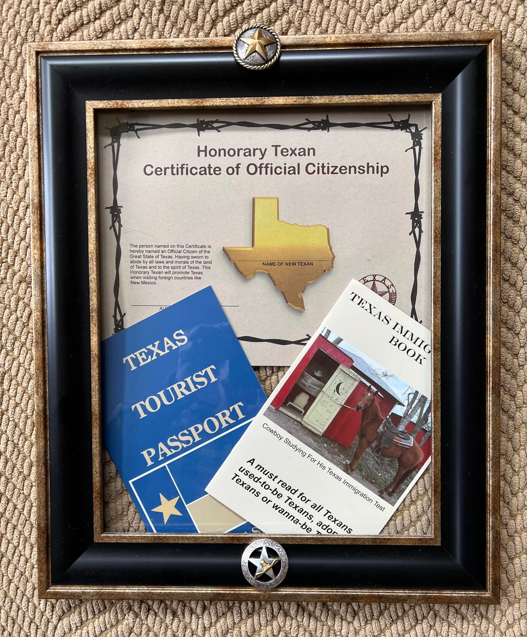 Welcome to Texas Gift – Humorous Honorary Citizenship, Texas ...