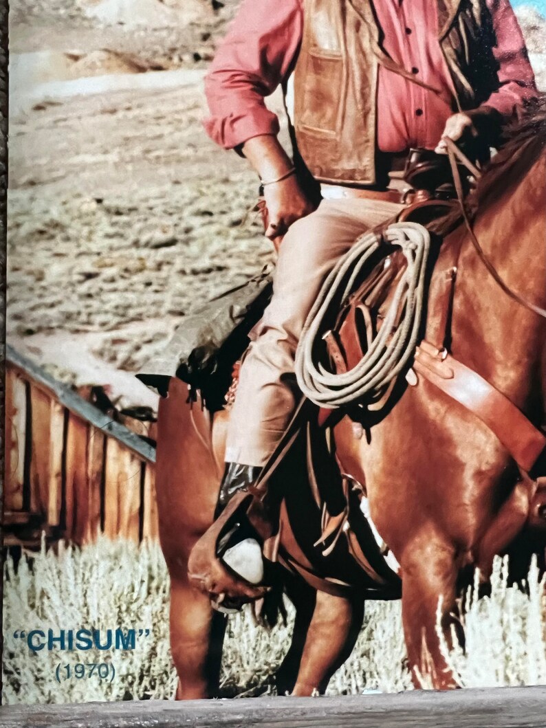 Signed John Wayne Chisum Western Movie Picture Reprint on Matt Board - Etsy