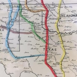Cattle Trails of the Old West Map - Etsy