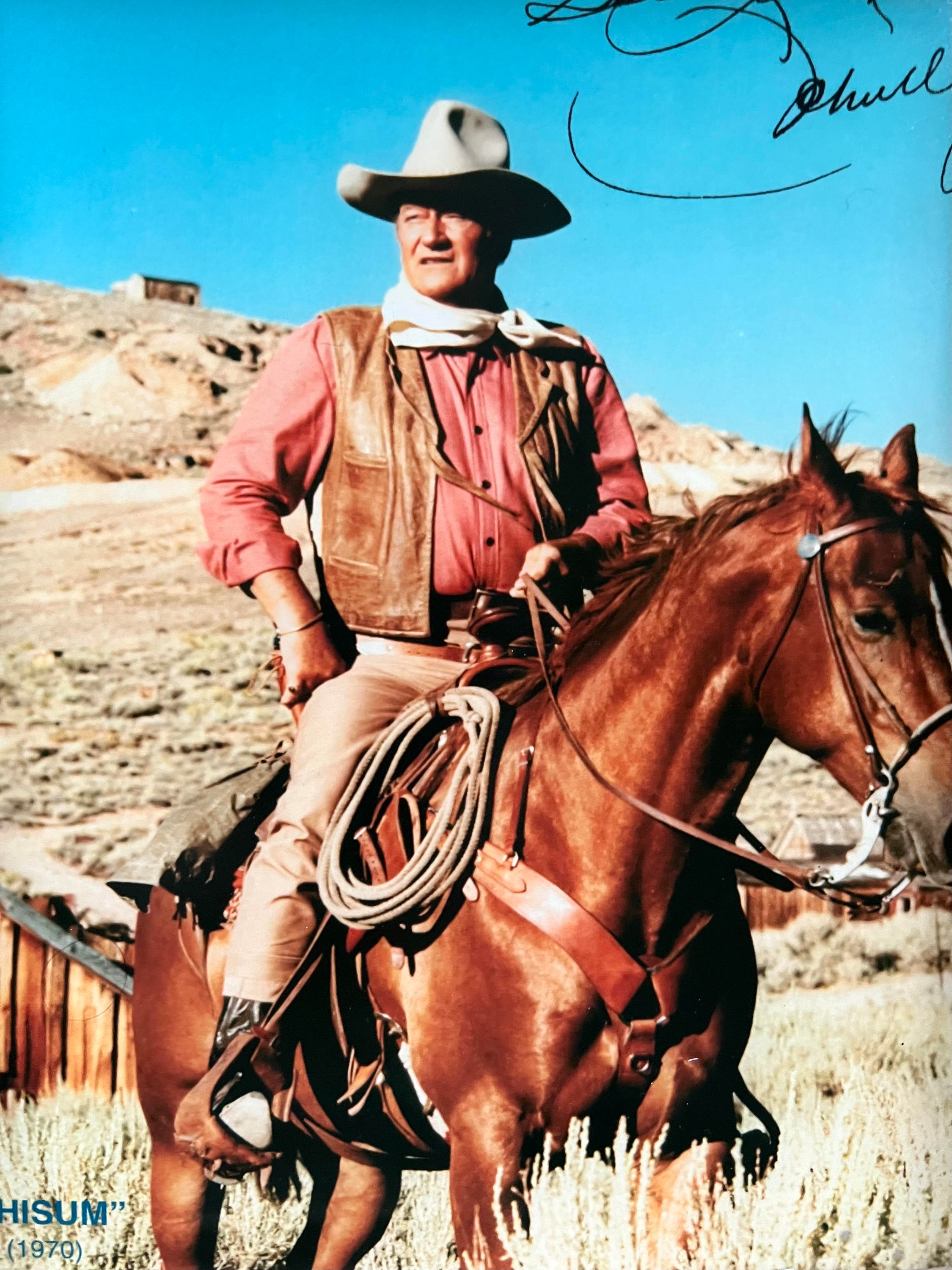 Signed John Wayne Chisum Western Movie Picture Reprint on Matt Board - Etsy