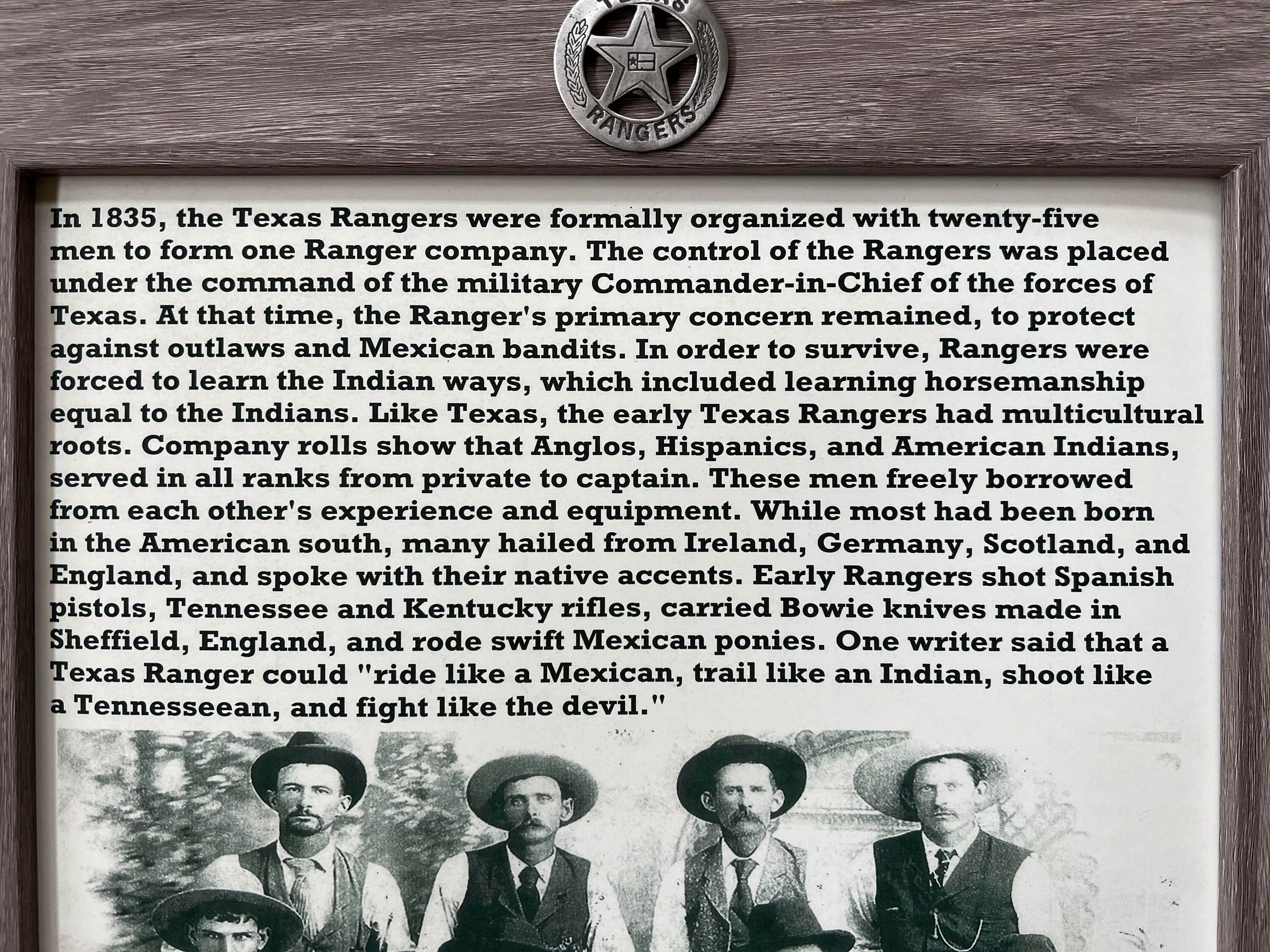 Texas Ranger Frontier Battallion 1893 Print - Etsy