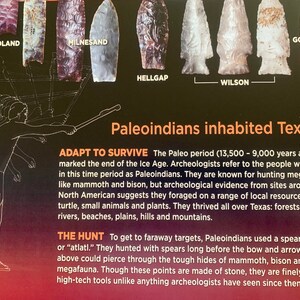 Arrowhead Timeline Poster - First Texans 13,000 Years - Indian ...