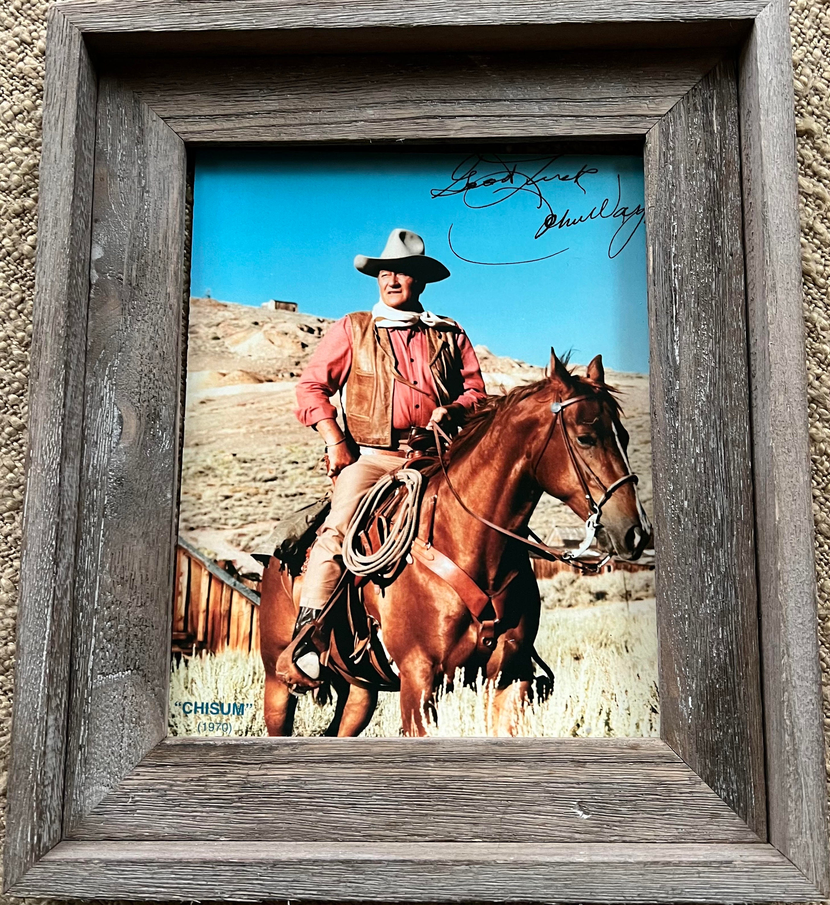 Signed John Wayne Chisum Western Movie Picture Reprint on Matt Board - Etsy