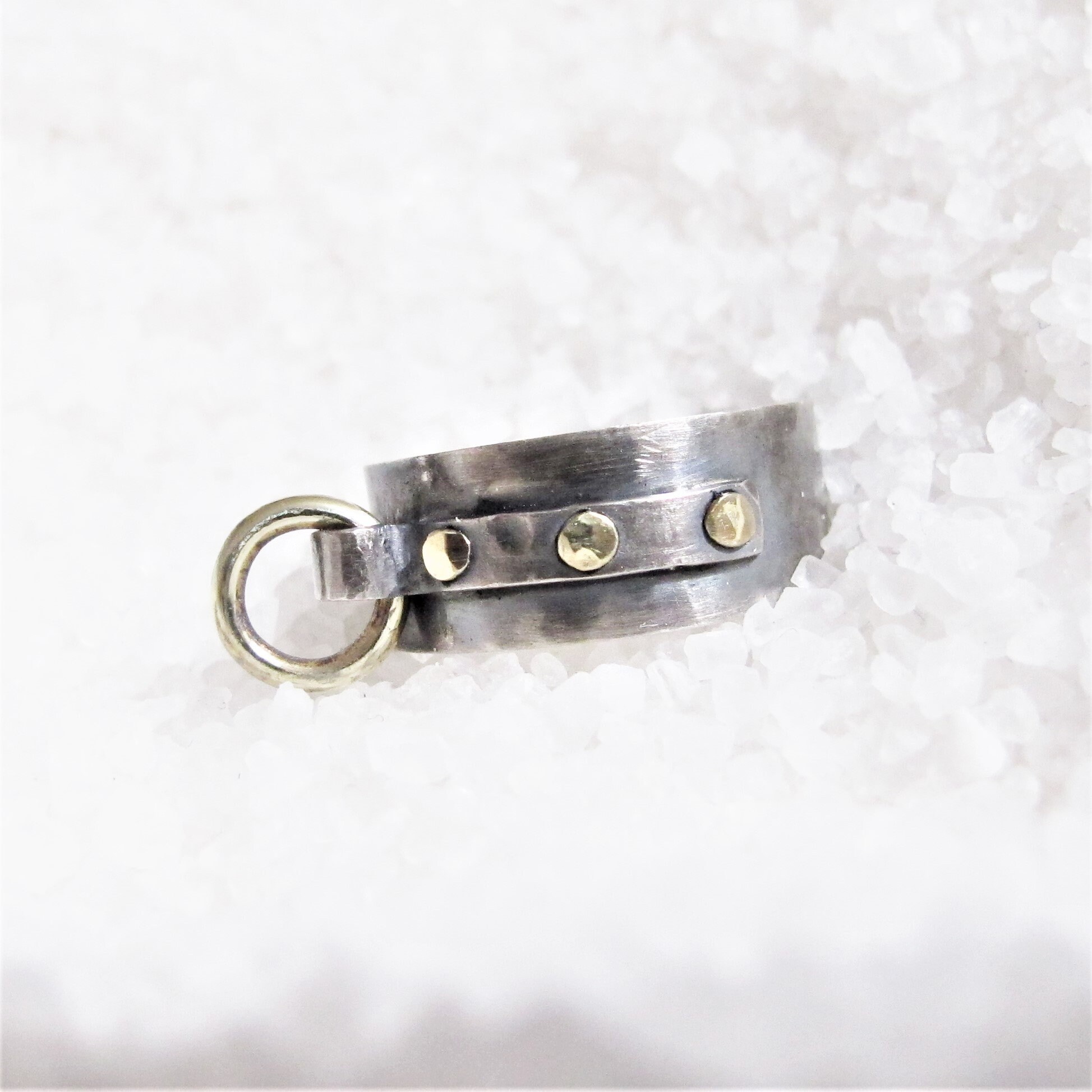 BDSM Silver Gold Nails Collar Ring Master Slave Ring - Etsy UK