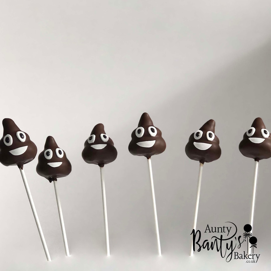 Poop Emoji Cake Pops: Kids Party Favour, Funny Gifts - Etsy