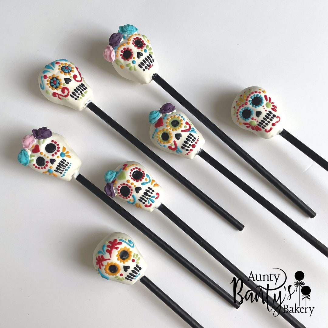 Day of the Dead Skull Cake Pop | Halloween | Coco Party Theme |skull ...
