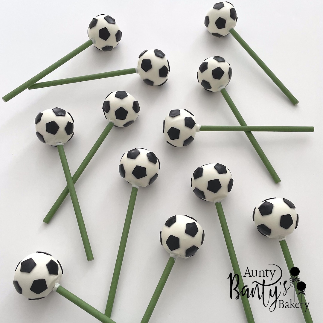 Football Cake Pops Football Theme Birthday Party Birthday Goodie Bag ...