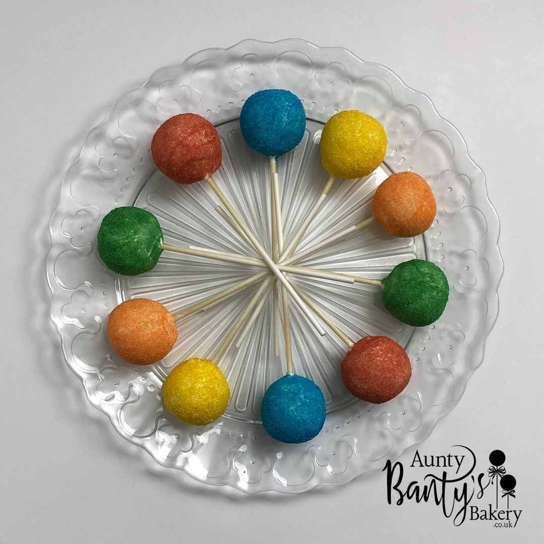 Party Cake Pops Rainbow Baby Gift Party Favour Goodie Bag Filler - Etsy