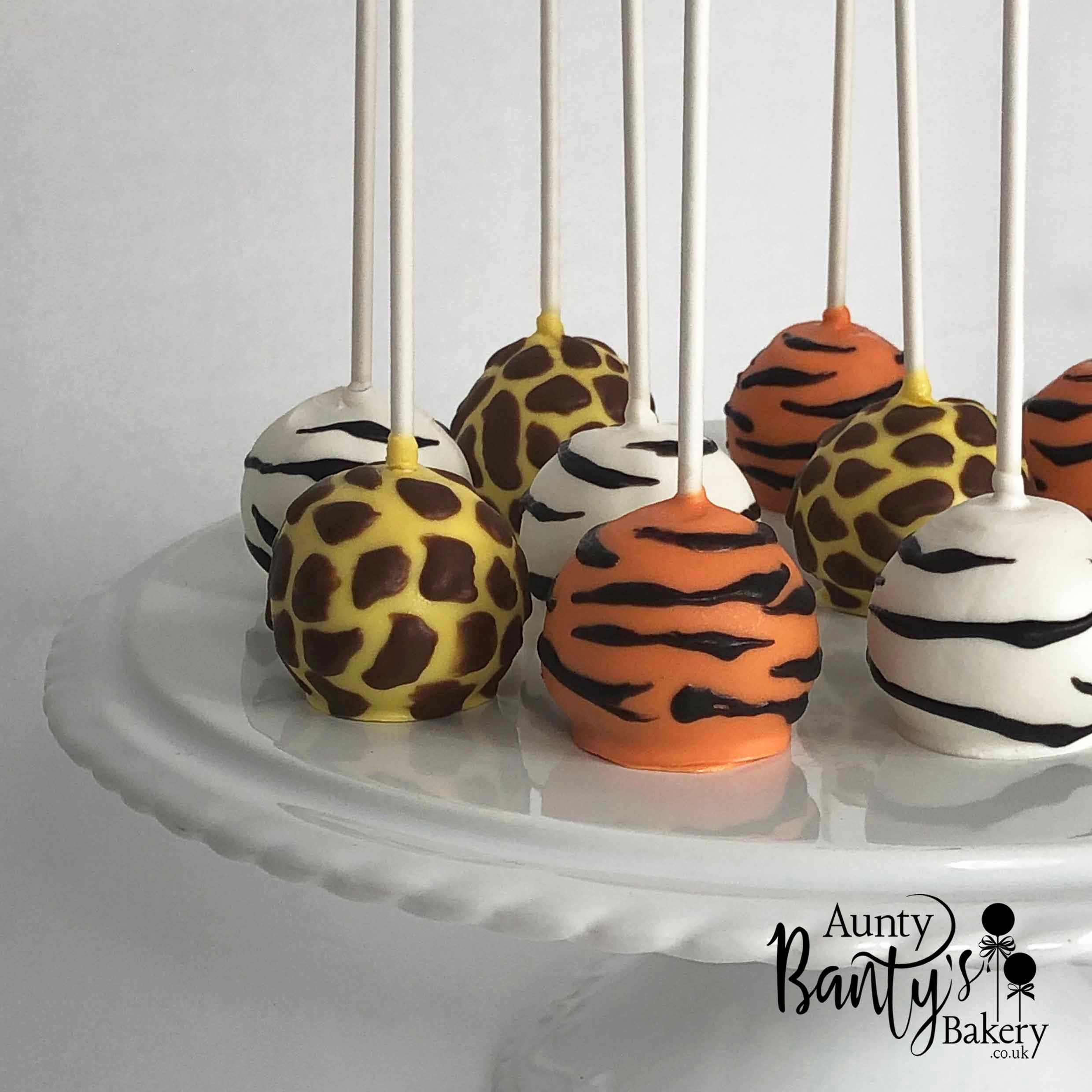 Animal Print Cake Pop Wild One Themed Party Letterbox Gift - Etsy UK