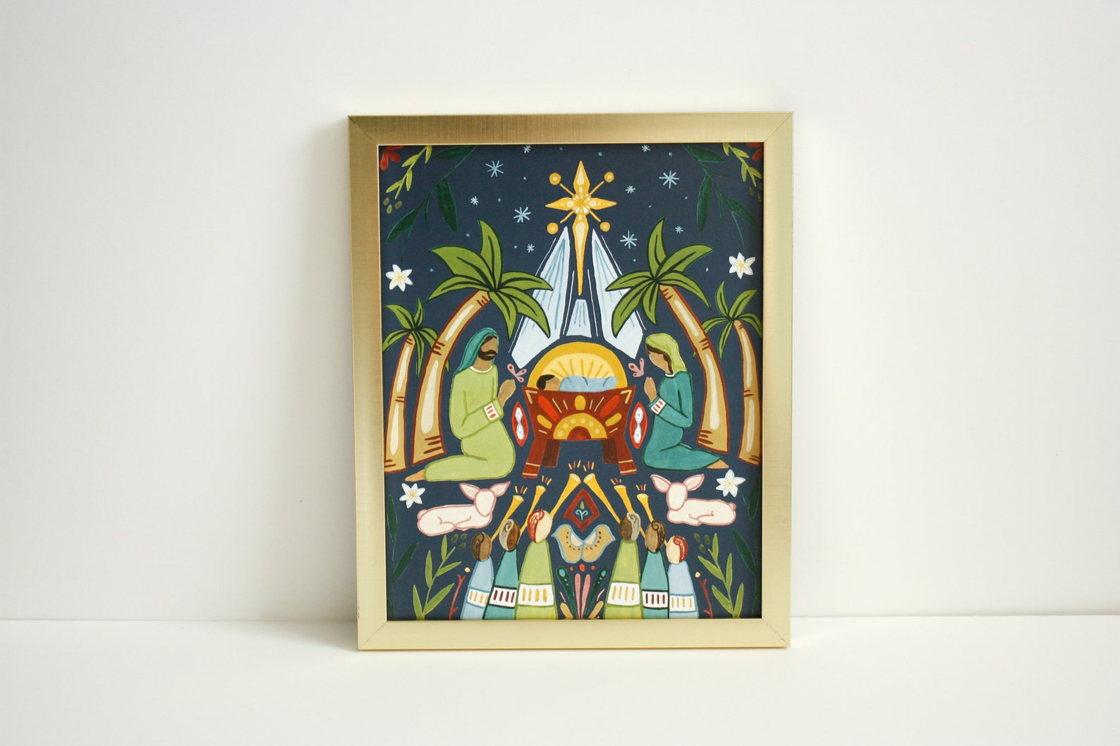 Nativity Scene Christmas Folk Art Unique Nativity - Etsy