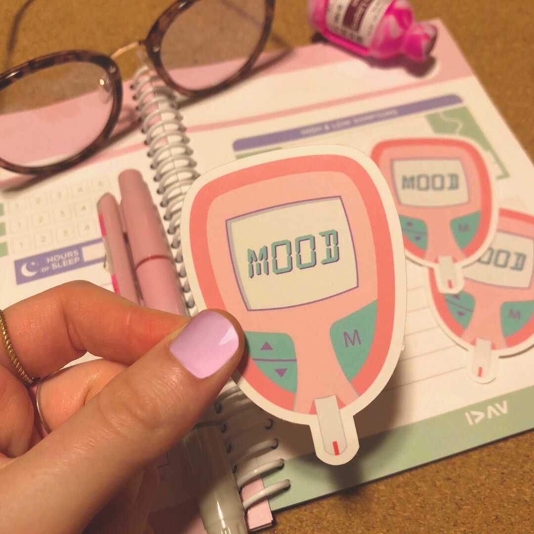 Mood Sticker, Diabetes, T1D, Diabetes Sticker, Type One Diabetes, Type ...