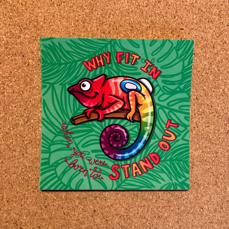 Why Blend in When You Were Born to Stand Out Mini Print - Etsy