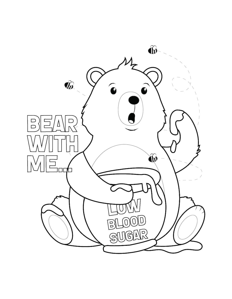 T1D Printable Activity Pages, Type 1 Kids, Diabetes, Type One Diabetes ...