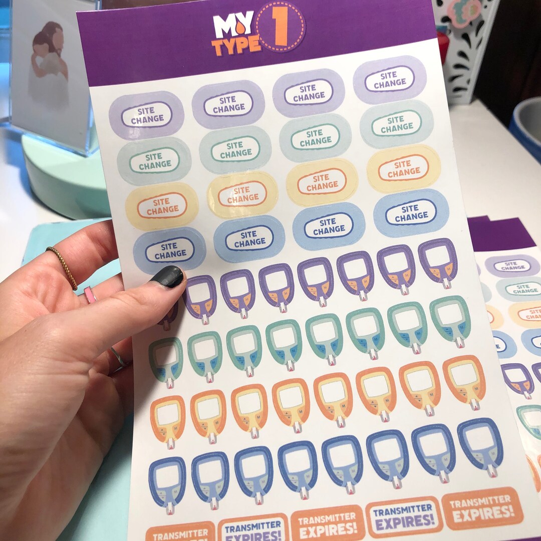 Diabetes Planner Stickers, Diabetes, T1D, Diabetes Sticker, Type One ...