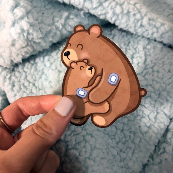 Mama/papa Bear and Baby Bear Diabetes Sticker Diabetes T1D | Etsy