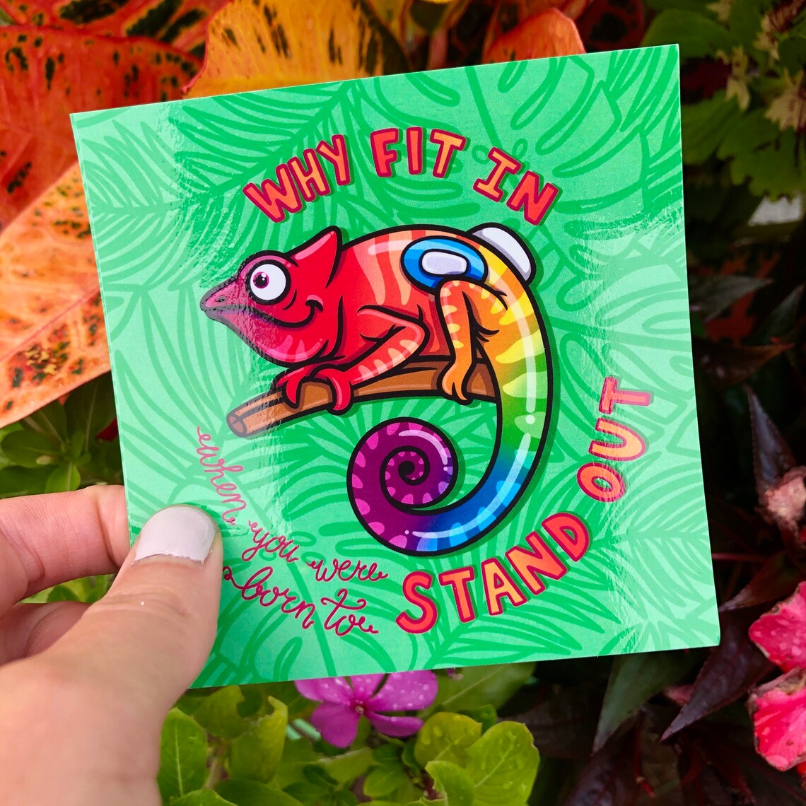 Why Blend in When You Were Born to Stand Out Mini Print - Etsy