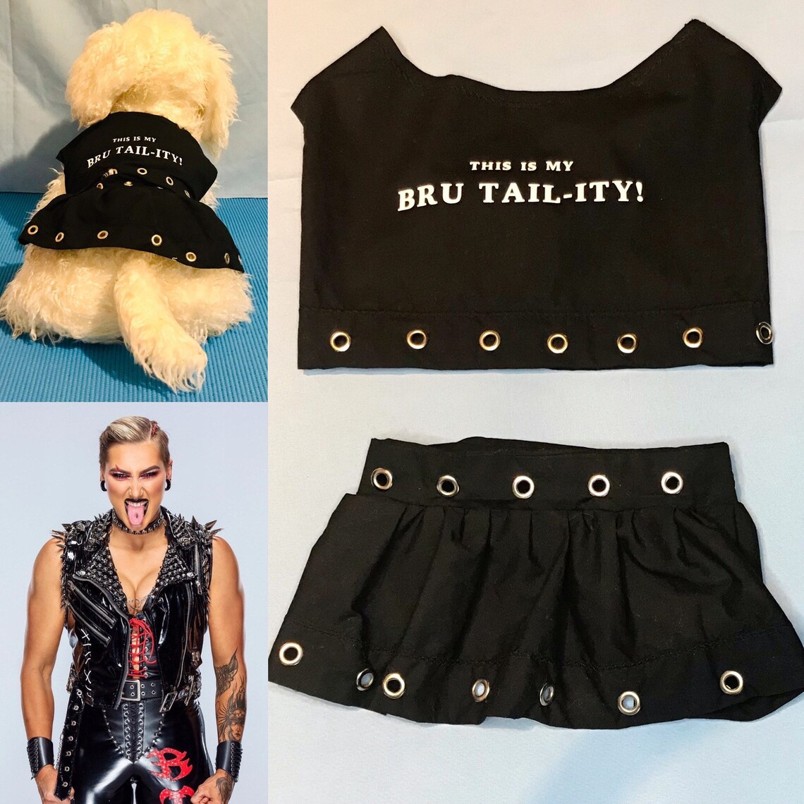 Rhea Ripley “this is My Bru-tail-ity!”two Piece Dog Outfit - Etsy