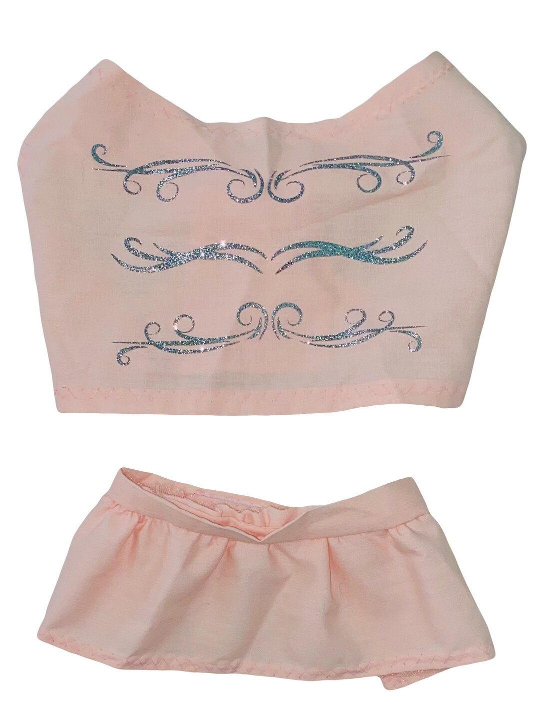 Tiffany Stratton “glamour Puppy” Doggy Crop Top and Skirt - Etsy