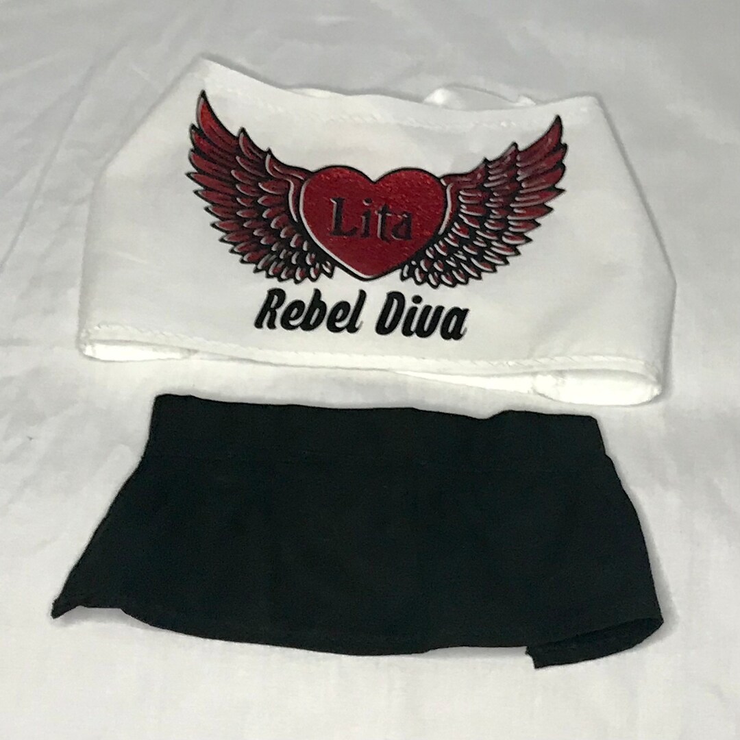 Lita the “rebel Diva” Crop Top and Skirt - Etsy