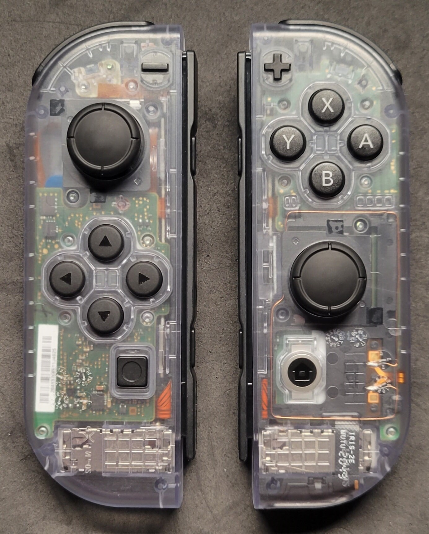 New Custom Nintendo Switch Clear GBA Glacier Blue D-pad Joy-con ...