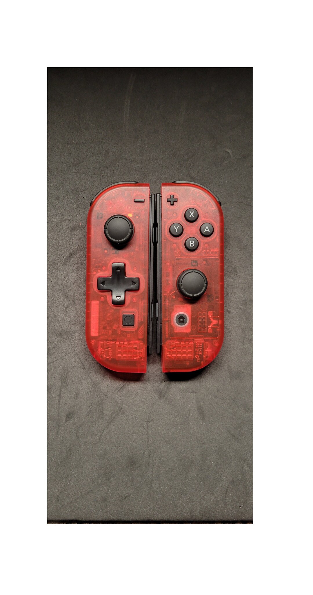 New Custom Nintendo Switch Clear Watermelon Red D-pad Joy-con ...
