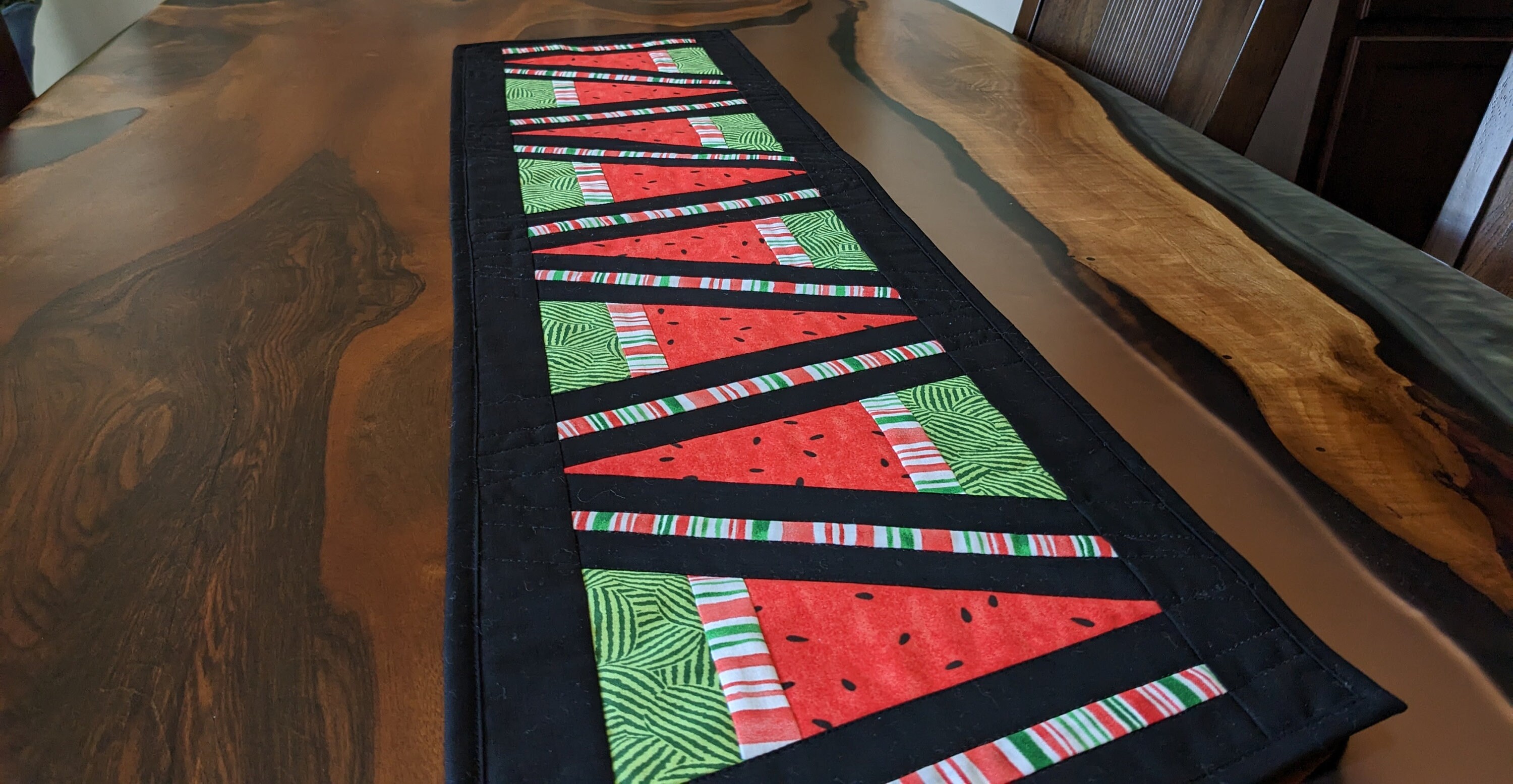 Watermelon Table Runner Quilted Watermelon Slices Runner - Etsy
