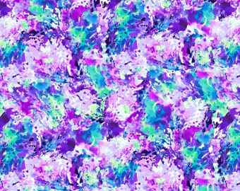 Teal Purple Fabric | Etsy