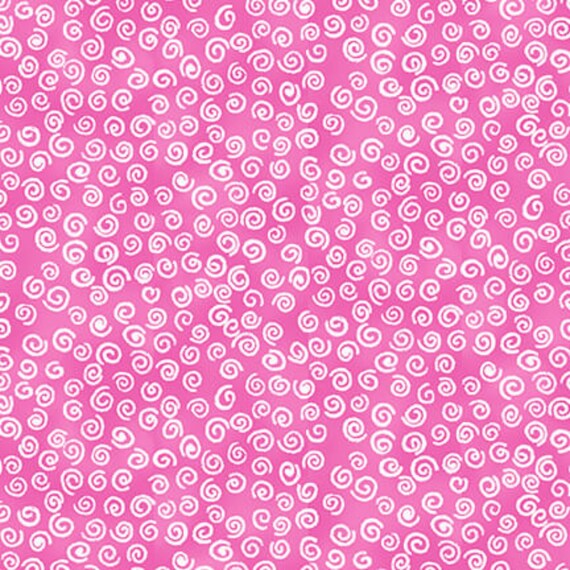 Pixie Patch Scroll Pink Fabric by Blank Quilting One Yard | Etsy