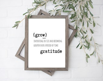 Grow Word Art - Etsy