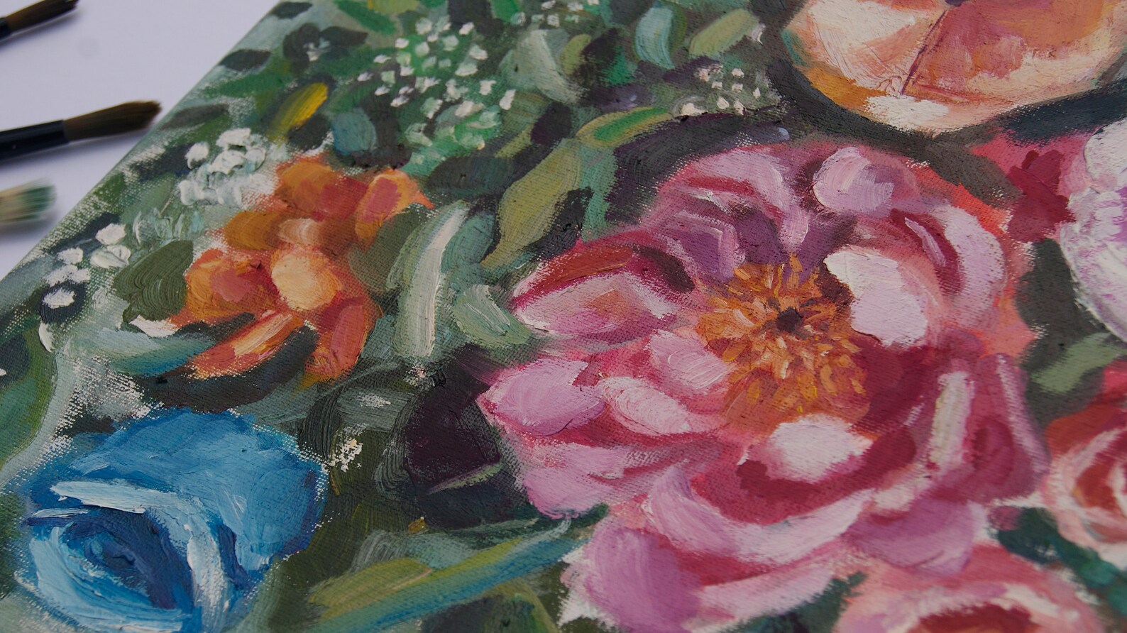 Colorful Bouquet of Flowers/ Abstract Realism/ Original Oil - Etsy