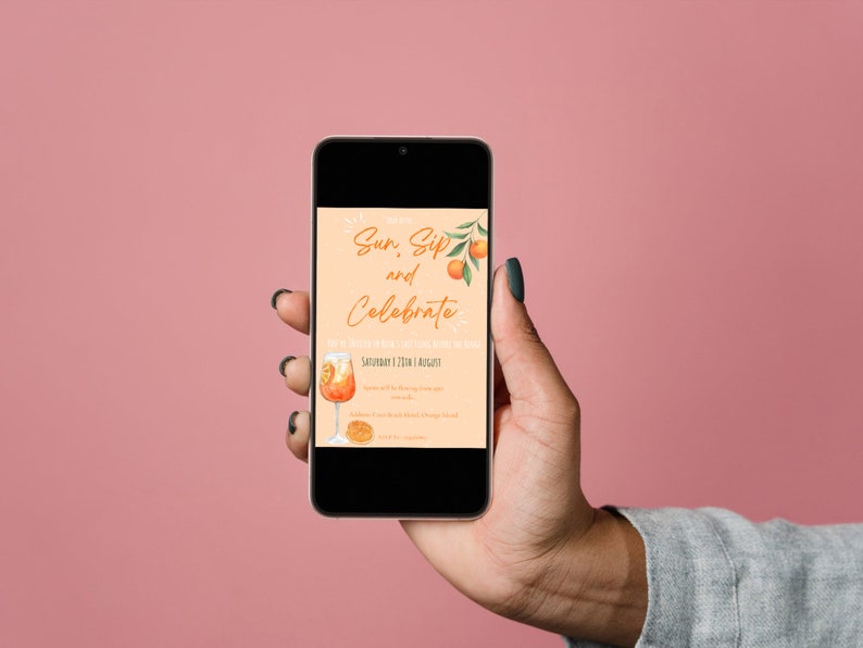 Sun, Sip & Celebrate- Bachelorette Weekend Invite/itinerary - Aperol ...