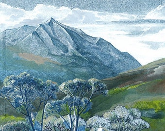 Landscape Mixed Media Art - Etsy