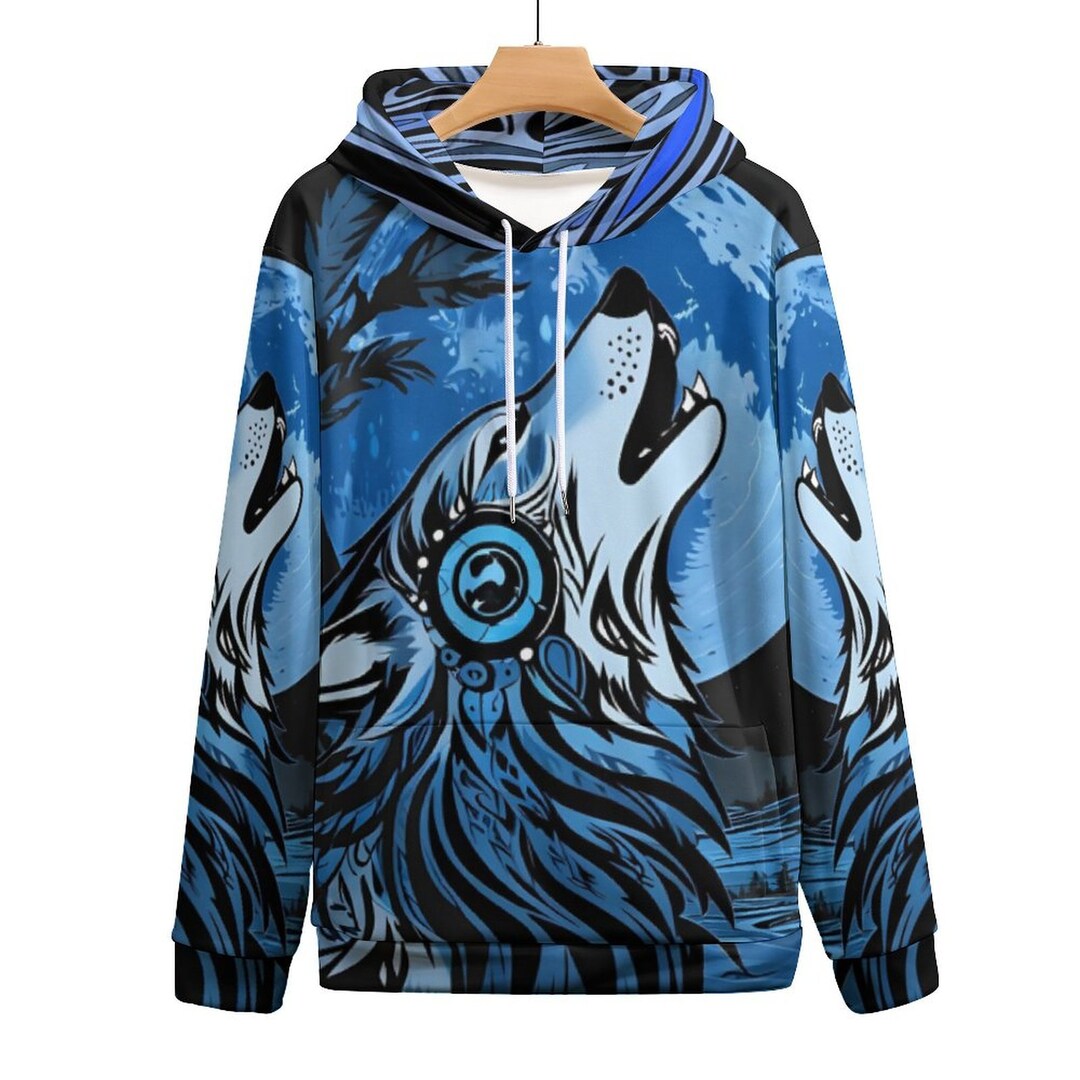 Native Howling Wolf Hoodie for Sale by Swaggy Shirts Etsy, Wolf Spirit ...