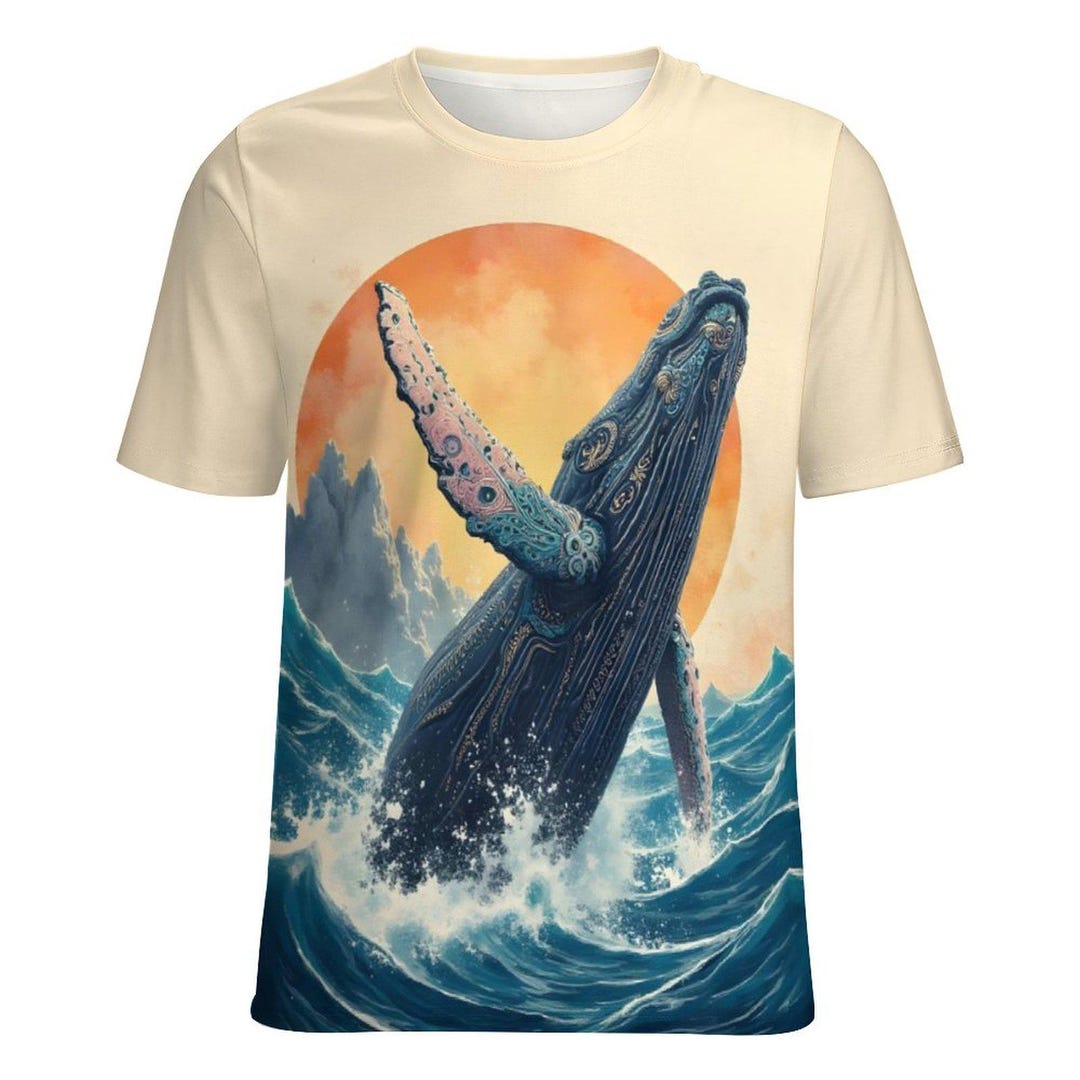 Native Humpback Whale T-shirt for Sale by Swaggy Shirt on Etsy, Marine ...