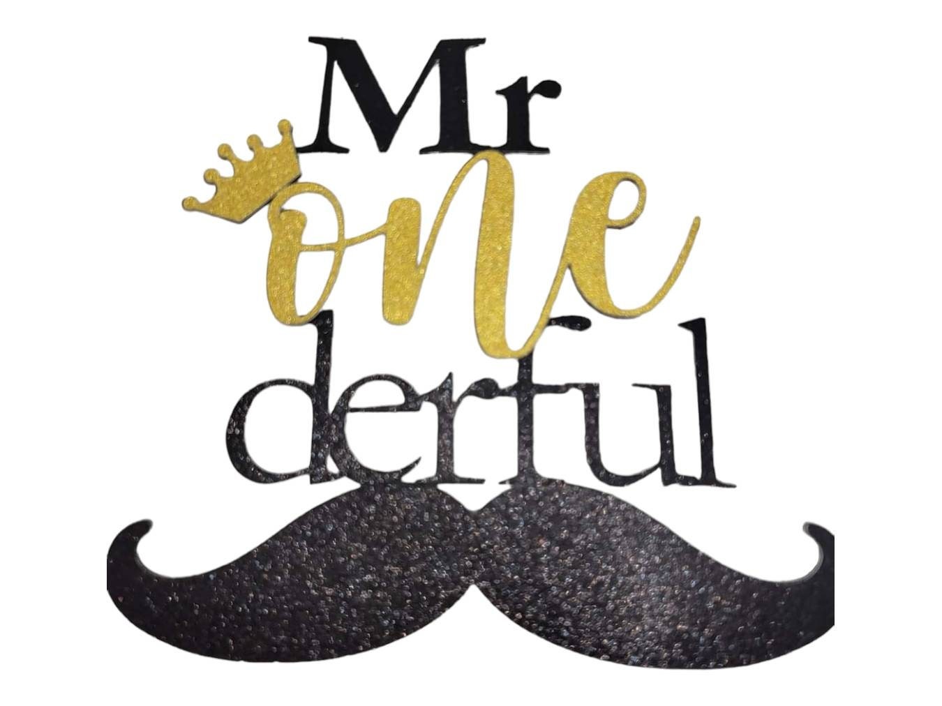 Mr. ONE Derful Cake Topper - Etsy