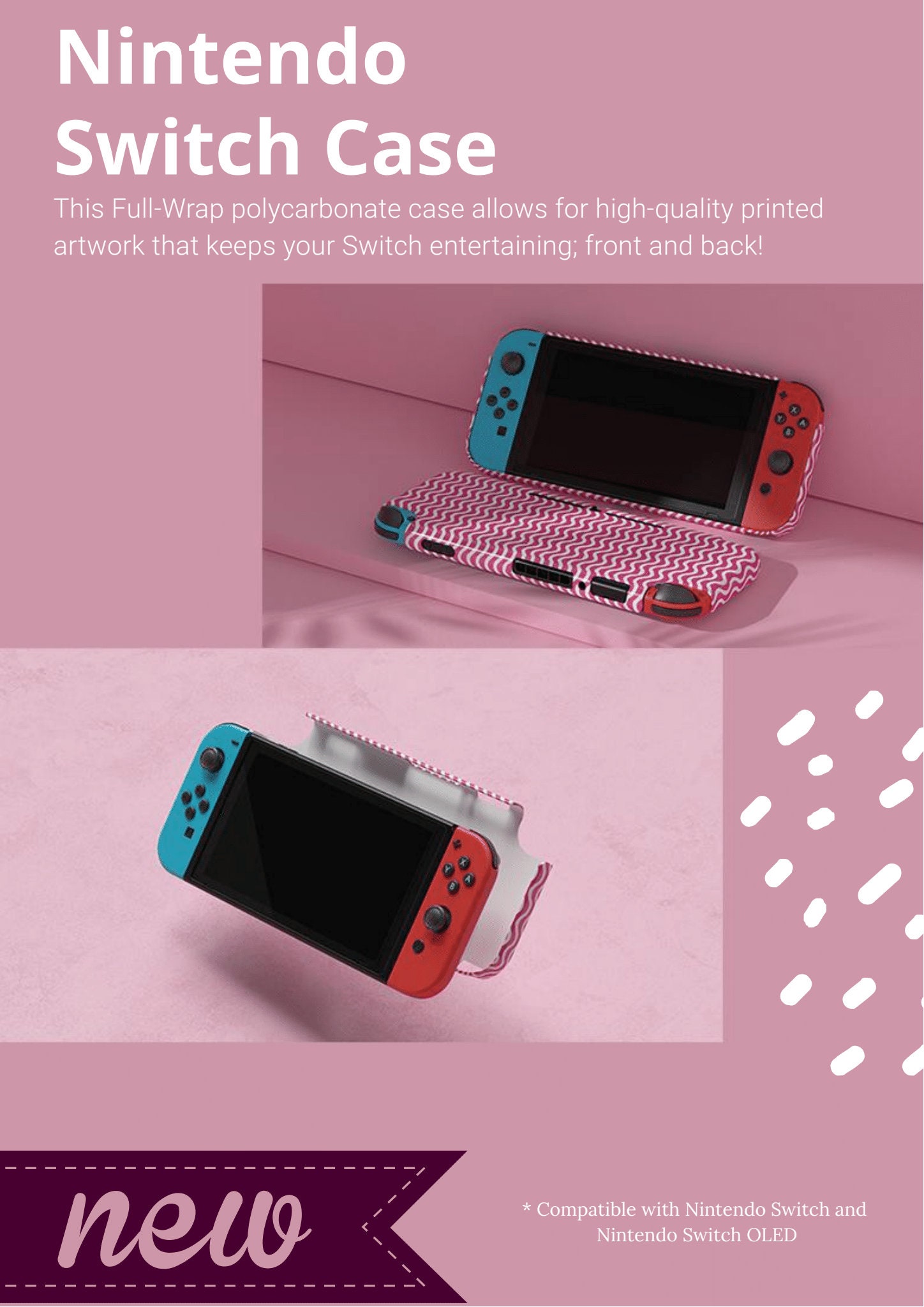 Personalized Nintendo Switch Case With Your Own Custom Image or Text - Etsy