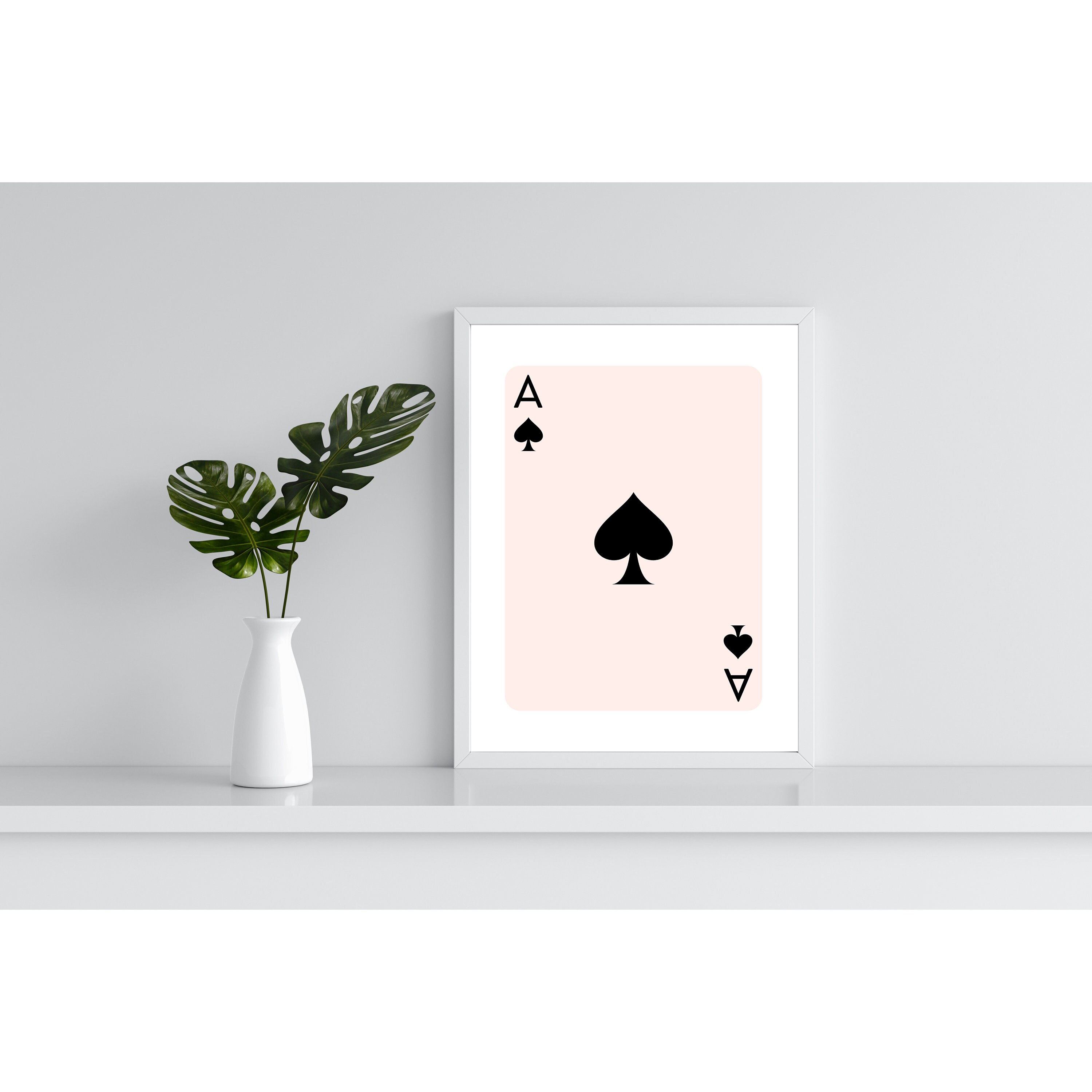 Set of 4 Aces Digital Art Download | Deck of Cards Home Decor | Ace of ...